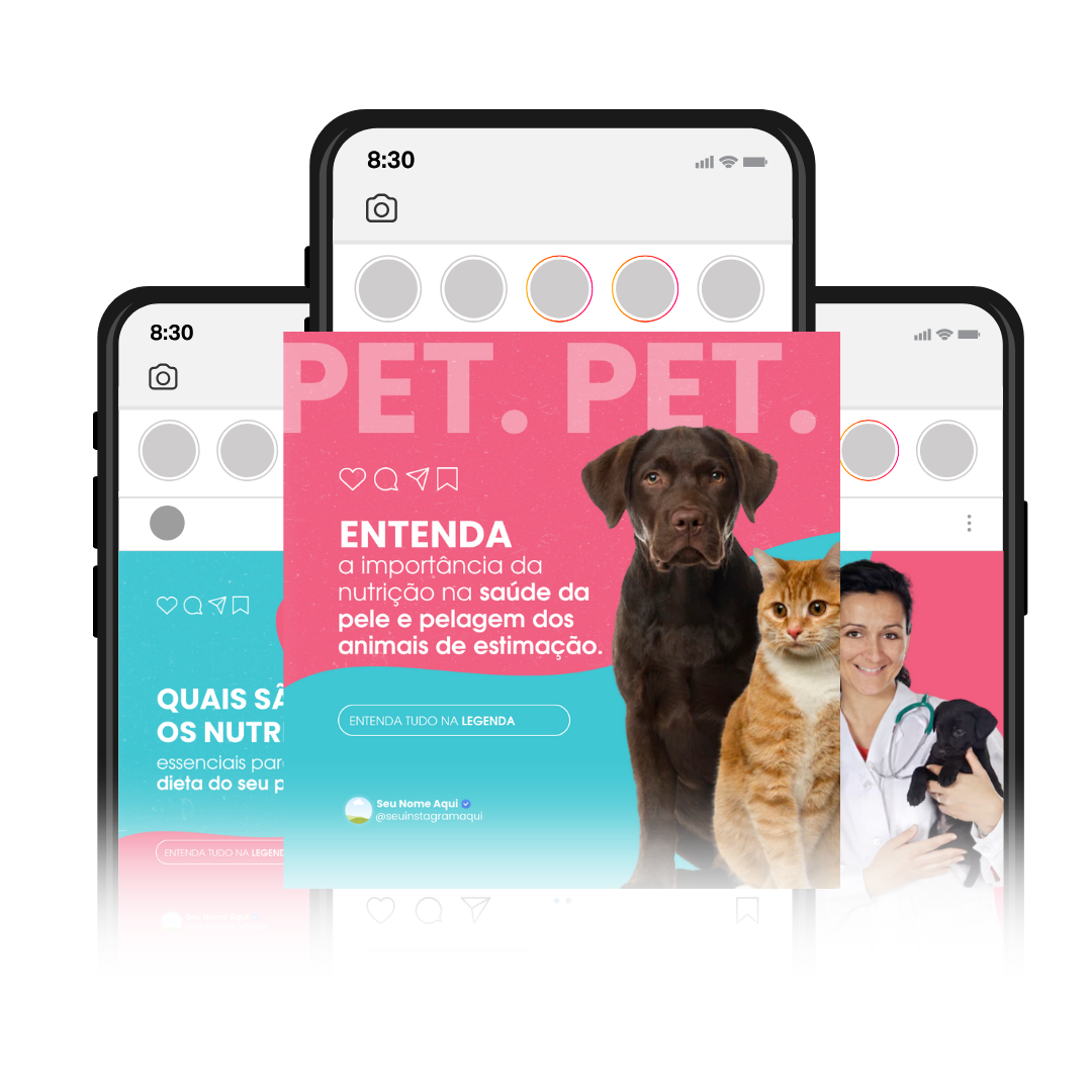 Pack Nutripet – Tenha um perfil de destaque no instagram com mais de 60 posts prontos para postar!