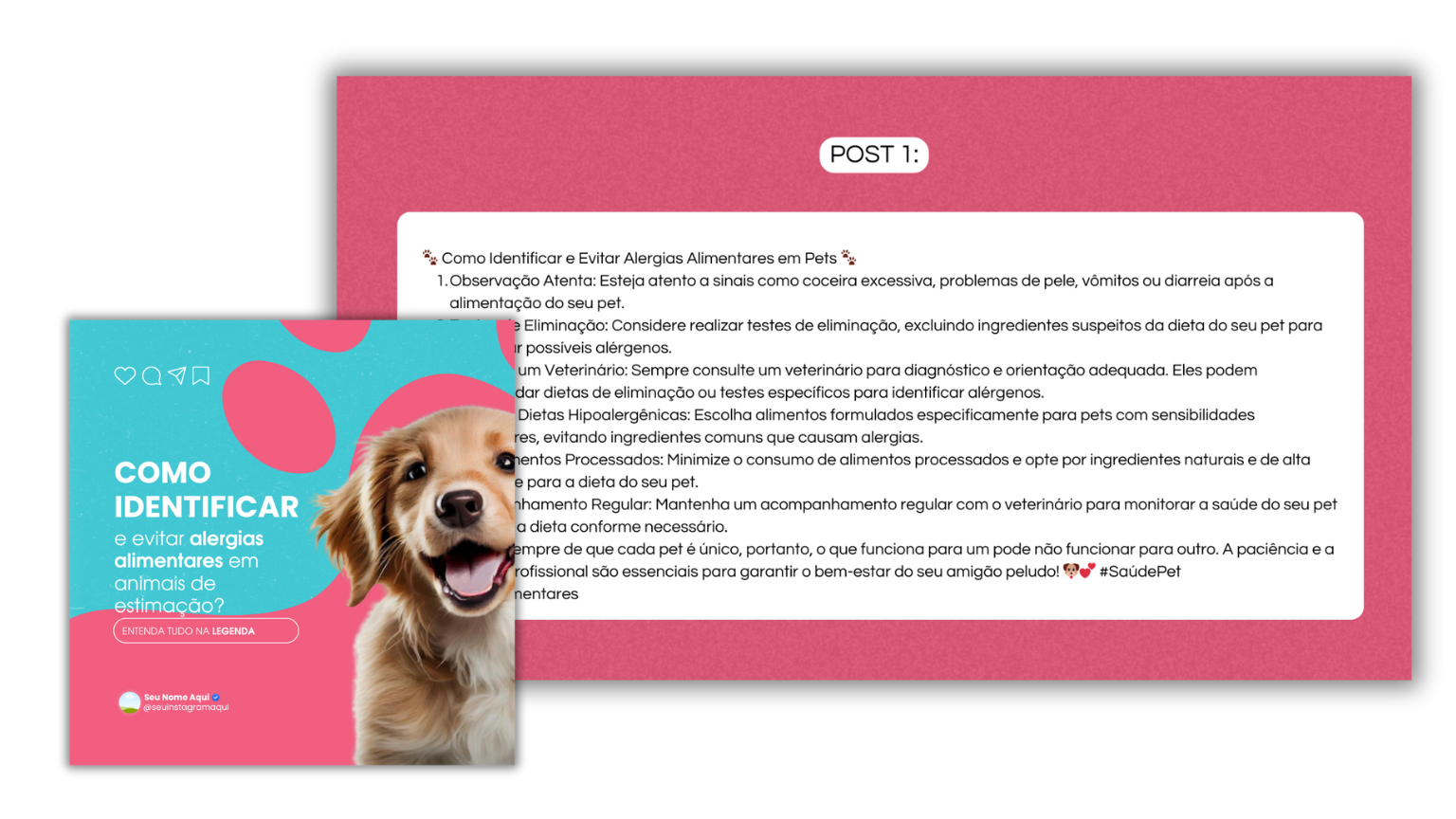 Pack Nutripet – Tenha um perfil de destaque no instagram com mais de 60 posts prontos para postar!